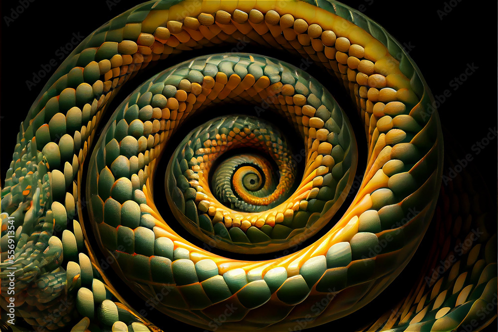 hypnotic coiling cobra background in beautiful snakeskin Stock ...