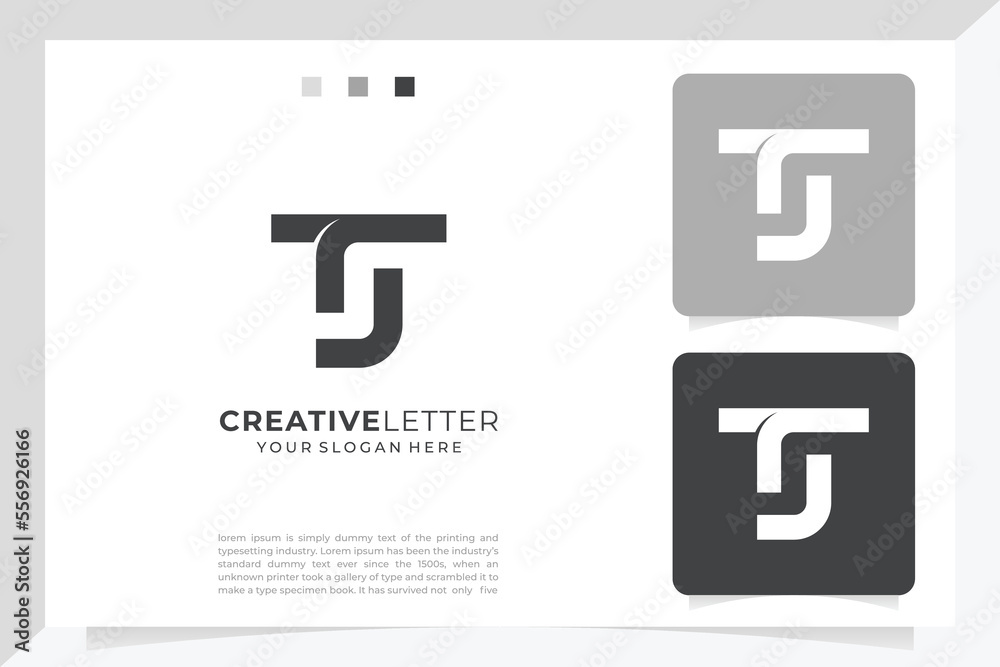 TS letter logo design on luxury background. ST monogram initials letter ...