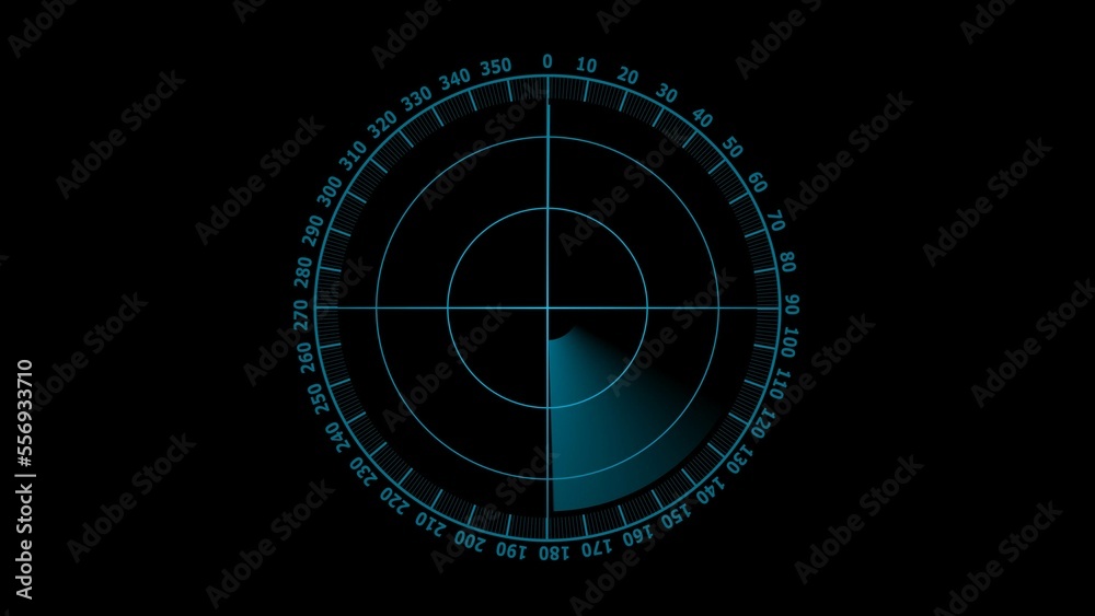 dynamic color radar screen with world map .Digital green realistic ...