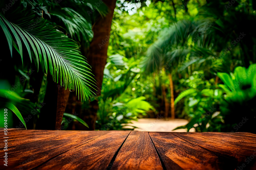 Jungle background created with generative Ai technologies Stock ...