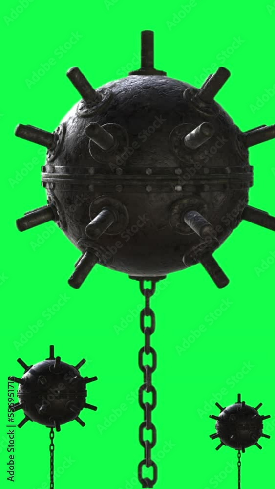 vertical video animation - 3d rendering on the green screen . Naval ...
