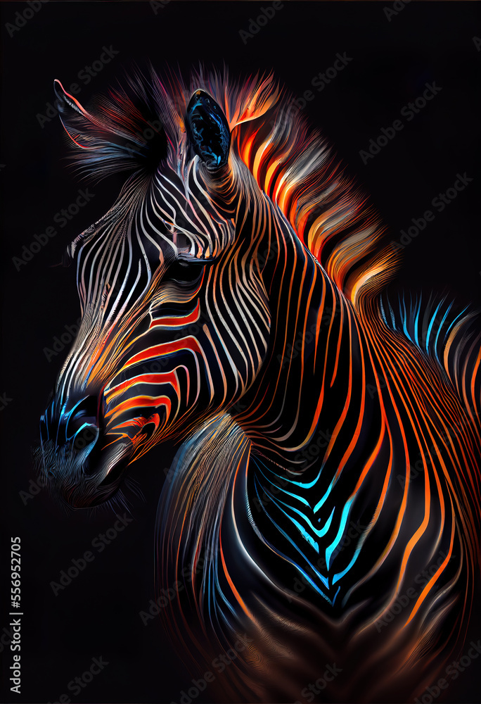 Zebra Pop Art