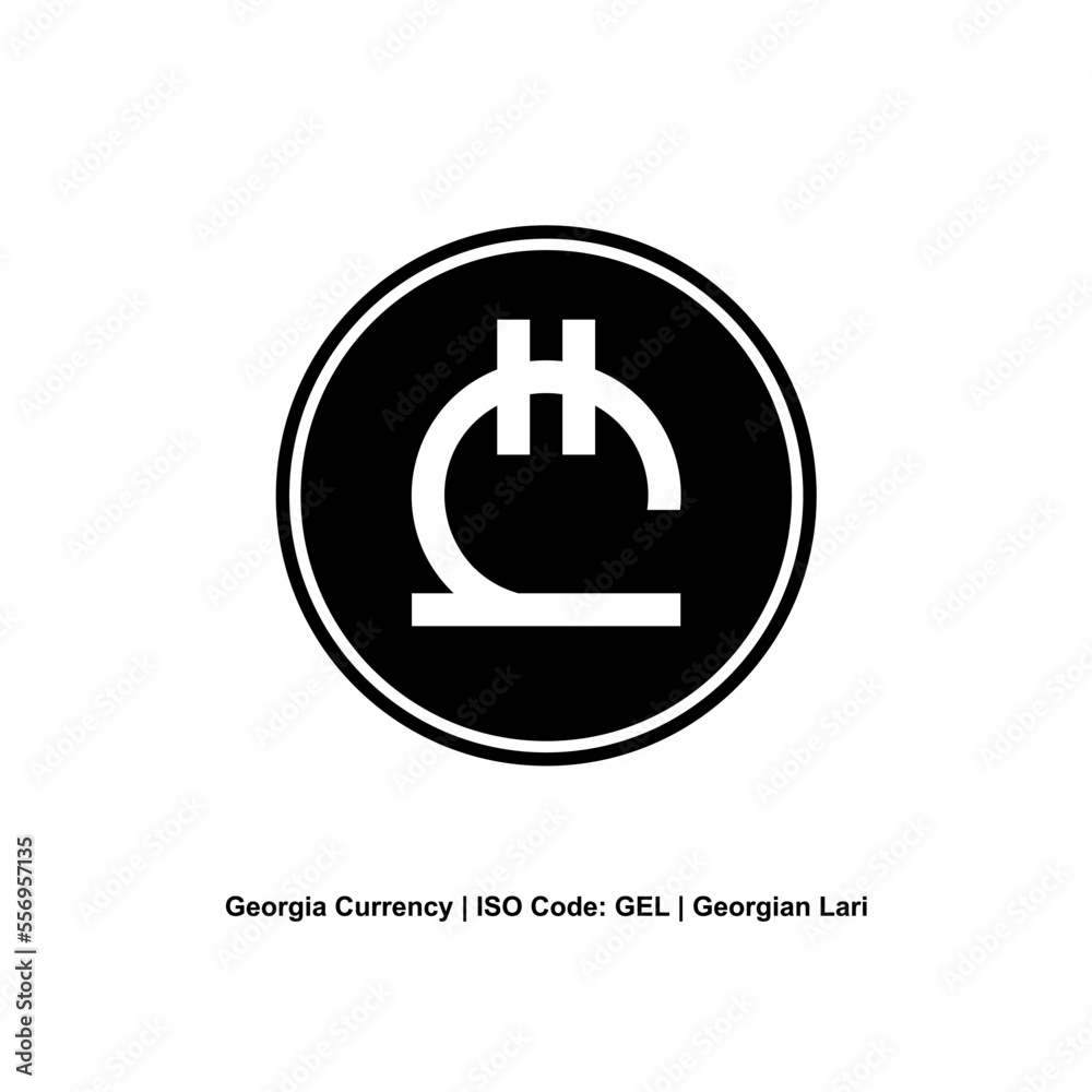 Georgia Currency Symbol, Georgian Lari Icon, GEL Sign. Vector ...