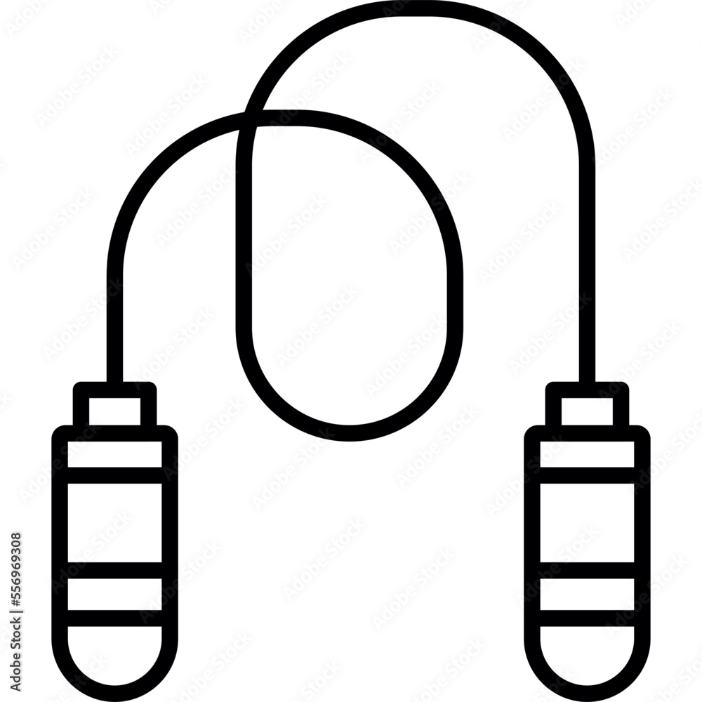 Jumping Rope Icon Stock Vector | Adobe Stock