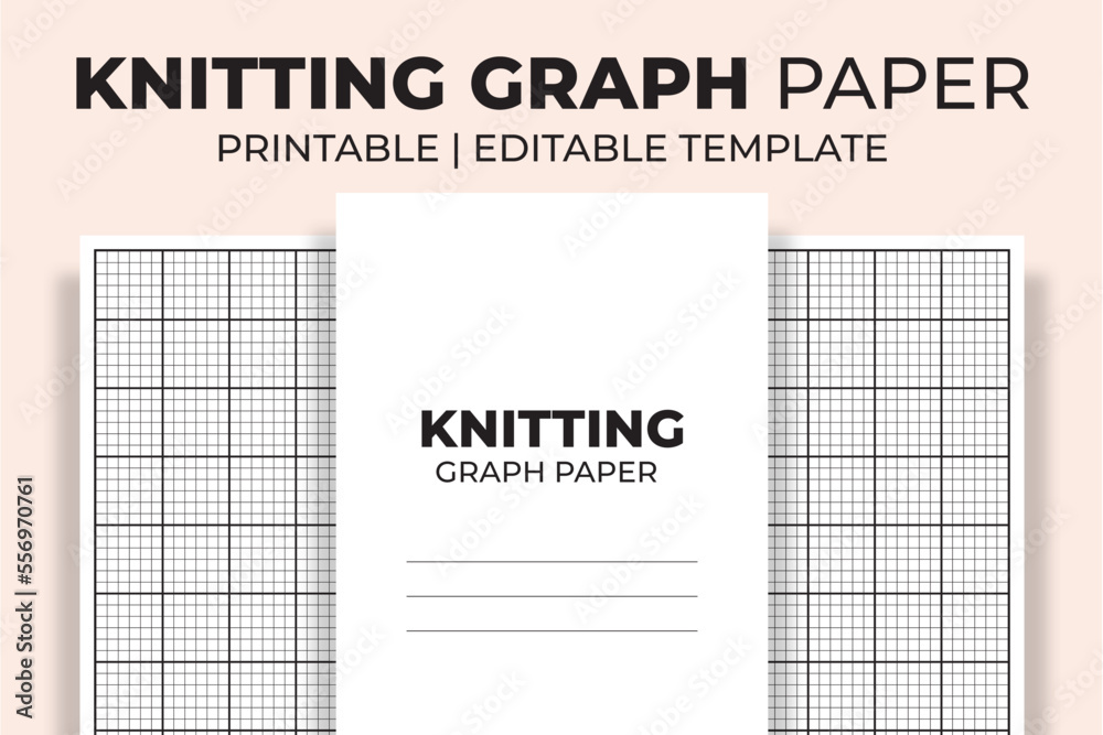 Knitting Graph Paper Stock Vector | Adobe Stock