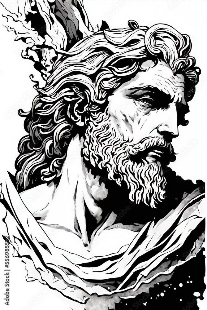 Greek Gods Line Art at Ellie Roseby blog