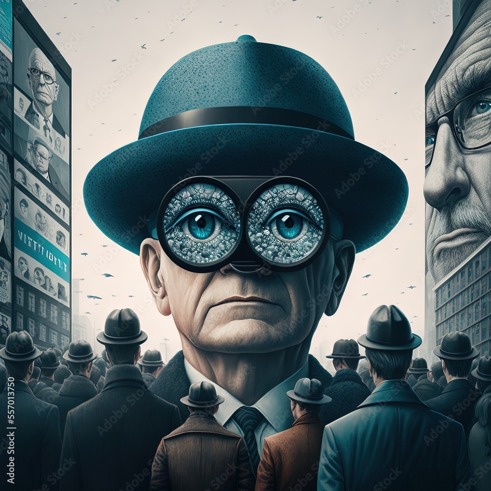 The Art of surveillance capitalism Stock Illustration | Adobe Stock