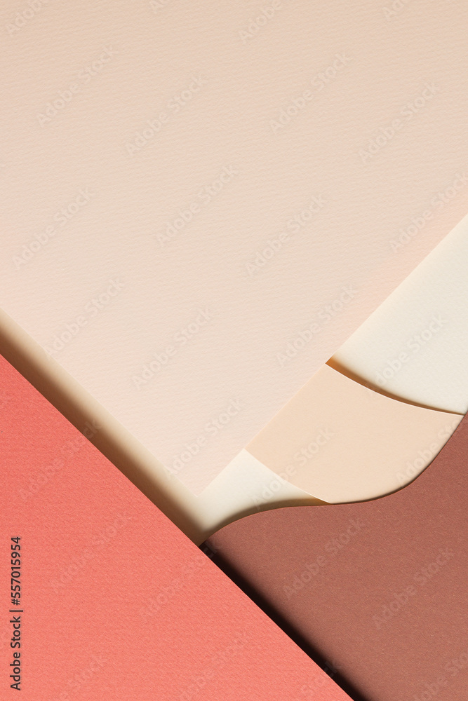 Abstract colored paper texture background. Minimal paper cut style ...