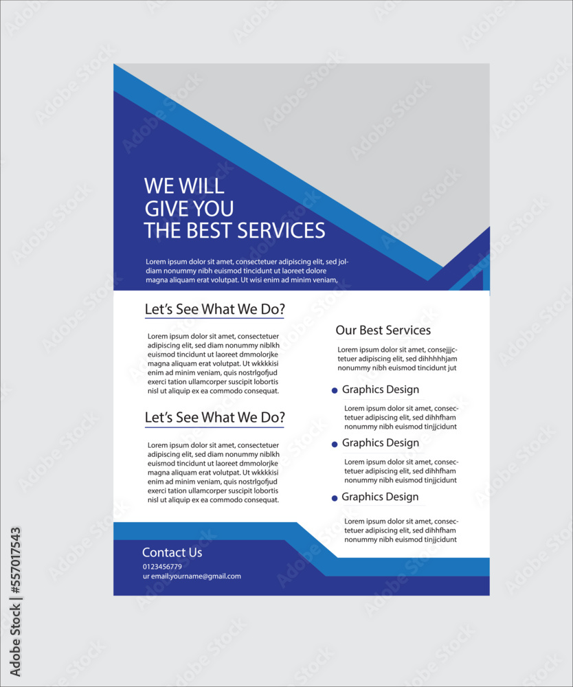 Modern and iconic flyer design templete Stock Vector | Adobe Stock