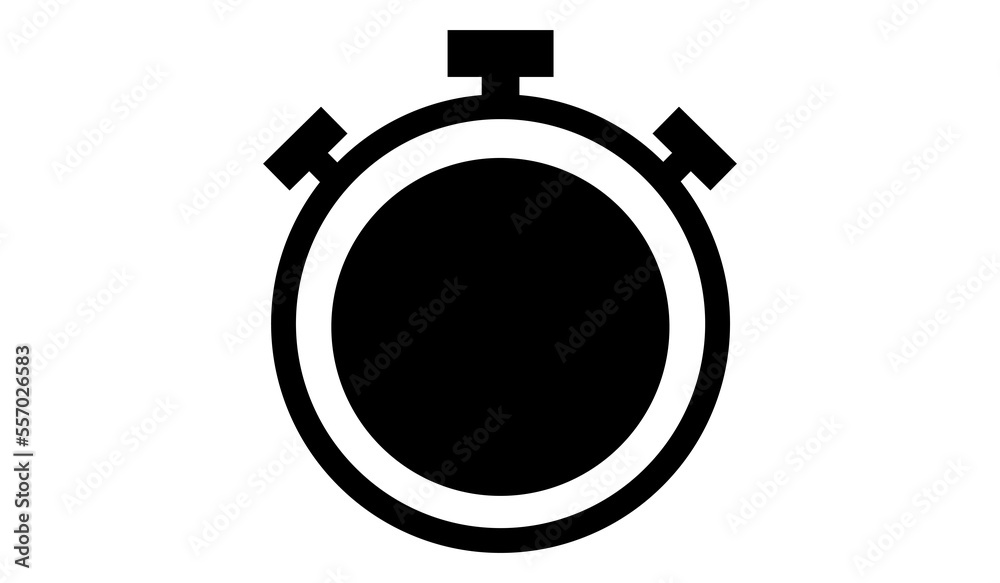 Timers icon set on transparent background. Stopwatch symbol. countdown ...