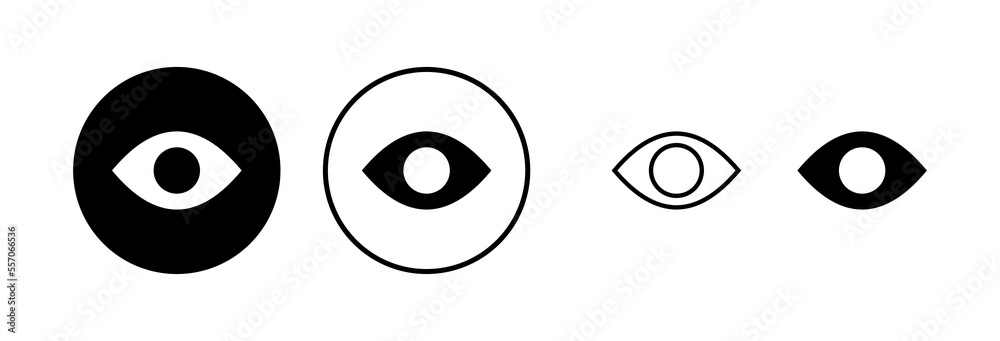 Eye icon vector illustration. Eye sign and symbol. Look and Vision icon ...