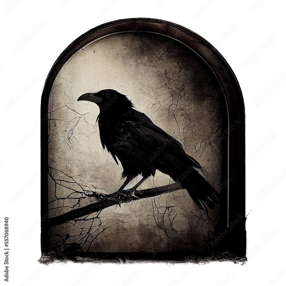 Poe's raven, blackbird, crow, poetic moody dark emo raven, creepy dirty ...