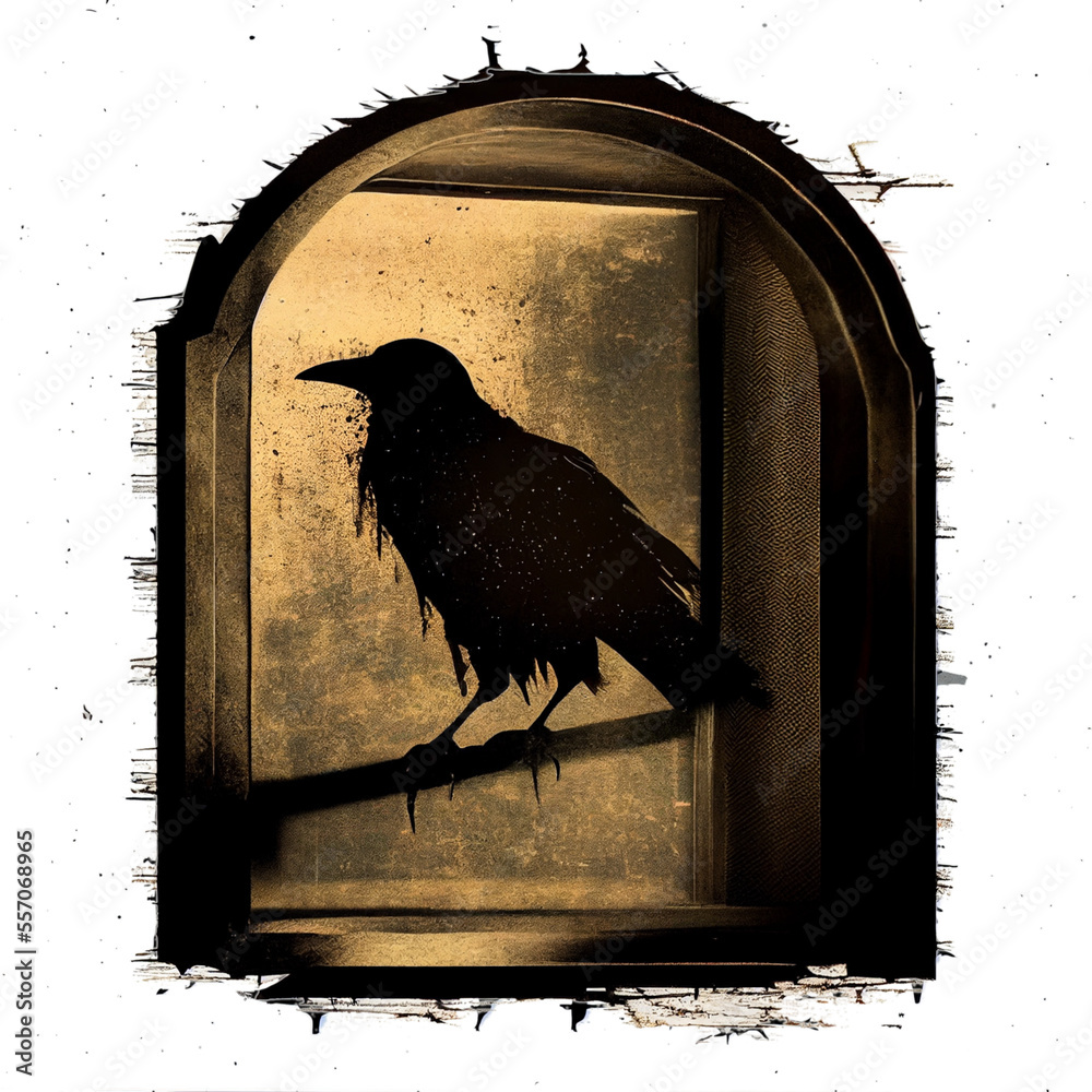 Poe's raven, blackbird, crow, poetic moody dark emo raven, creepy dirty ...