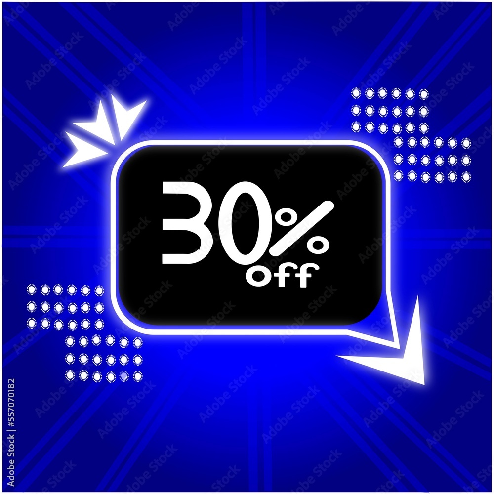 30% off,30 percent off inside black rectangle with white border with ...