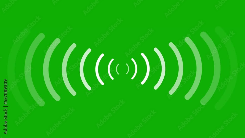 Signal waves motion graphics with green screen background Stock 비디오 ...