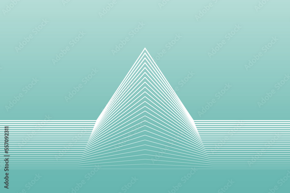 Simple wave line background. Vector illustration. Stock Vector | Adobe ...