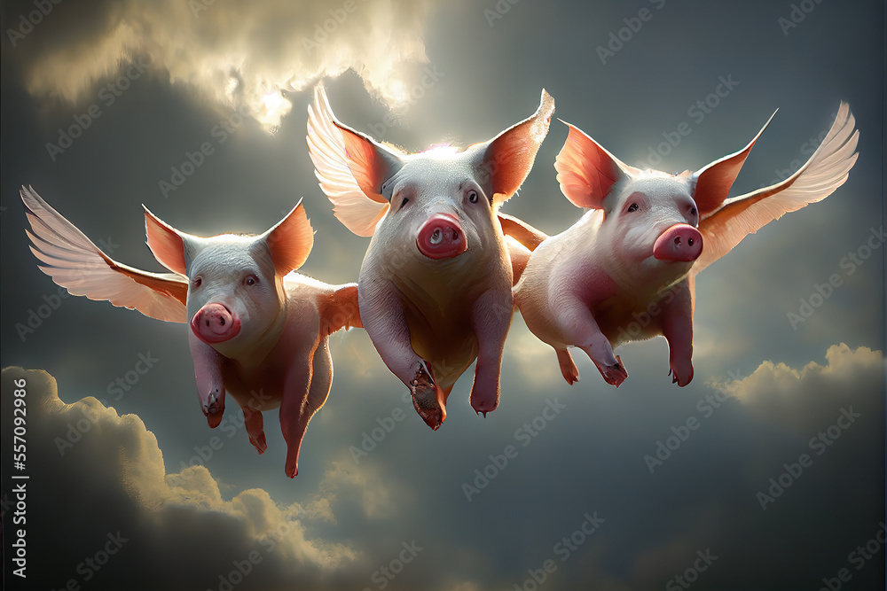 flying pigs, when pigs fly,generative ai Stock Illustration | Adobe Stock flying pigs, when pigs fly,generative ai Stock Illustration | Adobe Stock