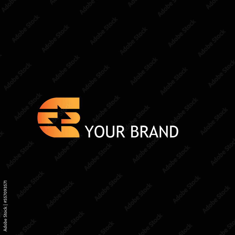 the letter E logo design is suitable for brand and company logos, the ...