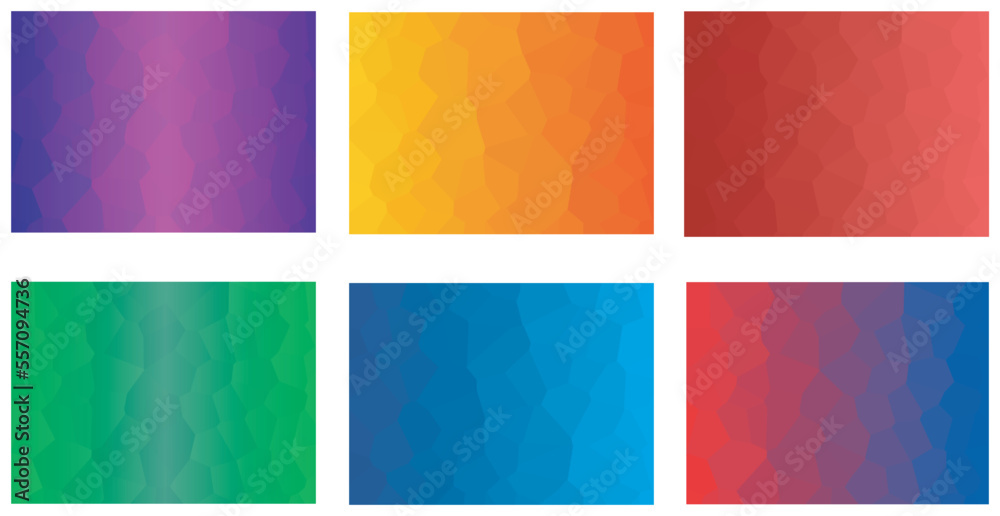 Abstract Gradient Style tyles Background design set of 6 with different ...