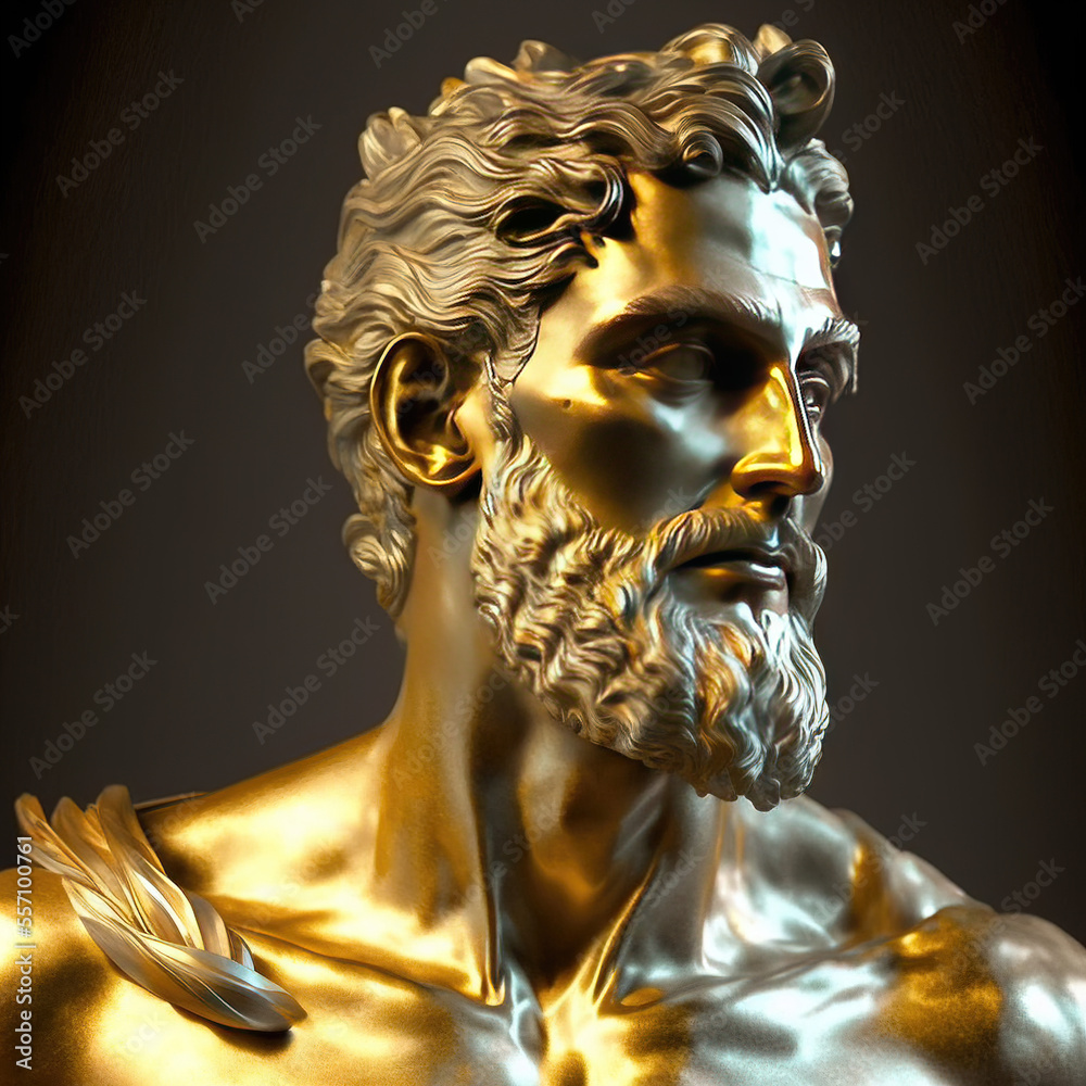 Stoic statue male stoicism Stock Illustration | Adobe Stock