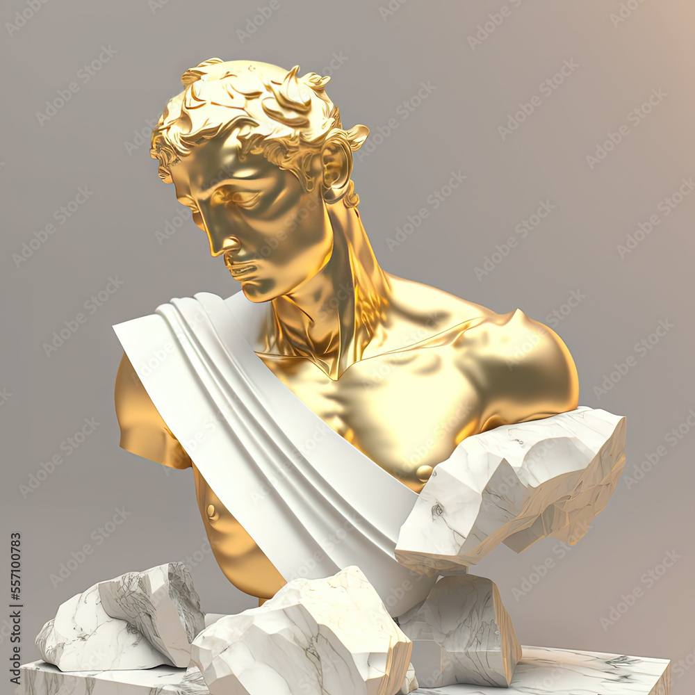 Stoic statue male stoicism Stock Illustration | Adobe Stock
