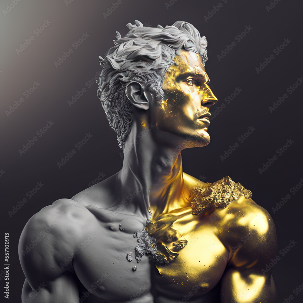 Stoic statue male stoicism Stock Illustration | Adobe Stock