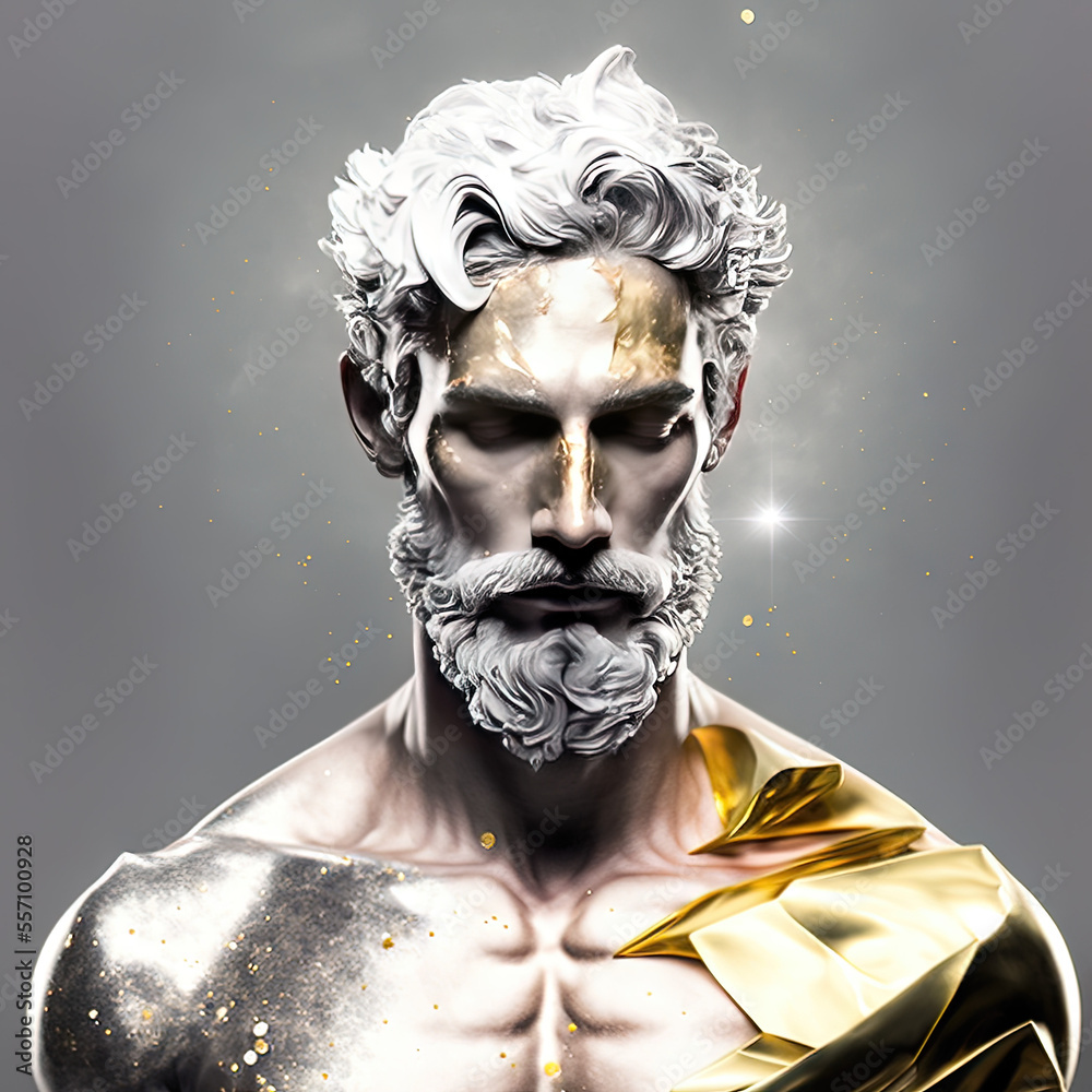 Stoic statue male stoicism to put quotes under Stock Illustration ...