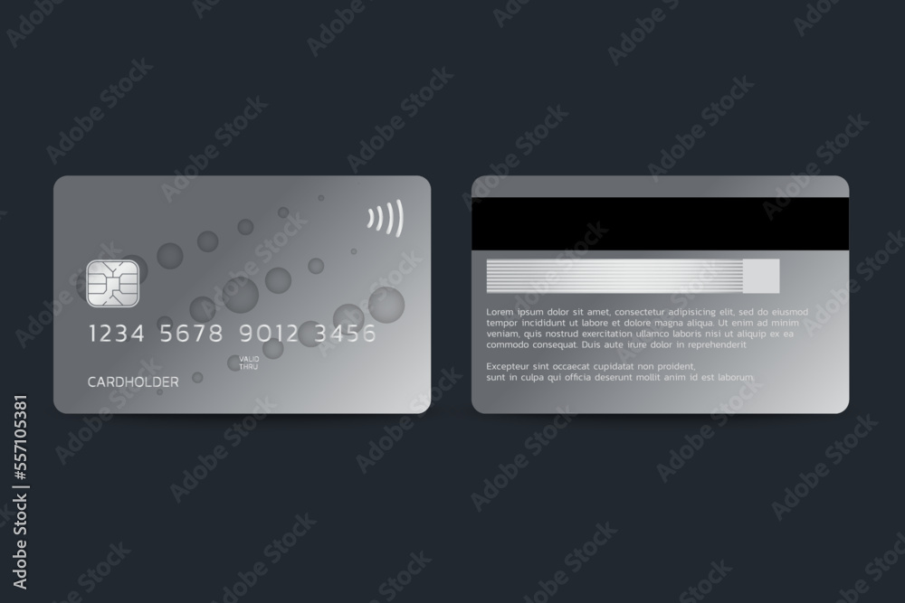 membership card template Presentation, front and back design, using ...