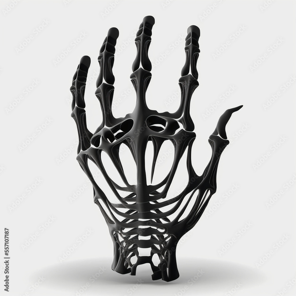 Skeleton hand. Hand for tattoo, design or logo. Generative AI. Stock ...