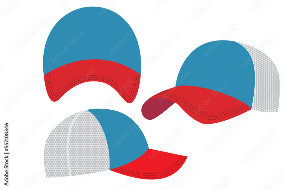 Trucker cap mock up, trucker hat mock up, cap, hat. Cap mock up Stock ...