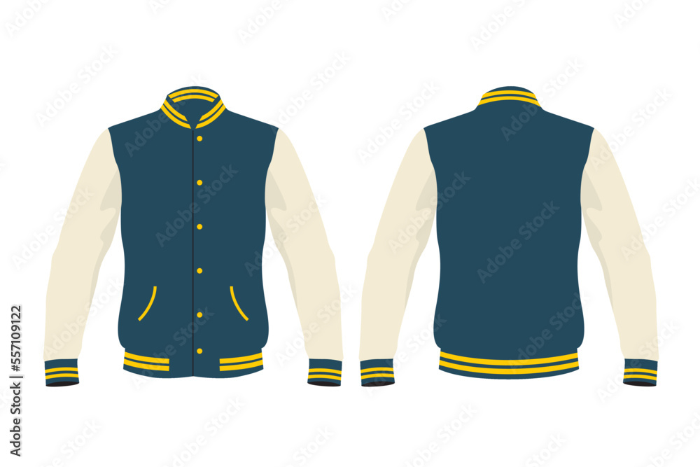 Vetor de Varsity Jacket Template Images. Varsity jacket Vectors ...
