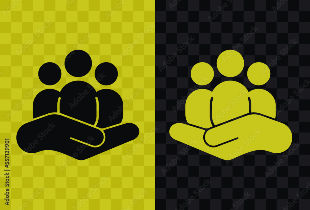 Client service, high quality vector silhouette icon. Client service ...