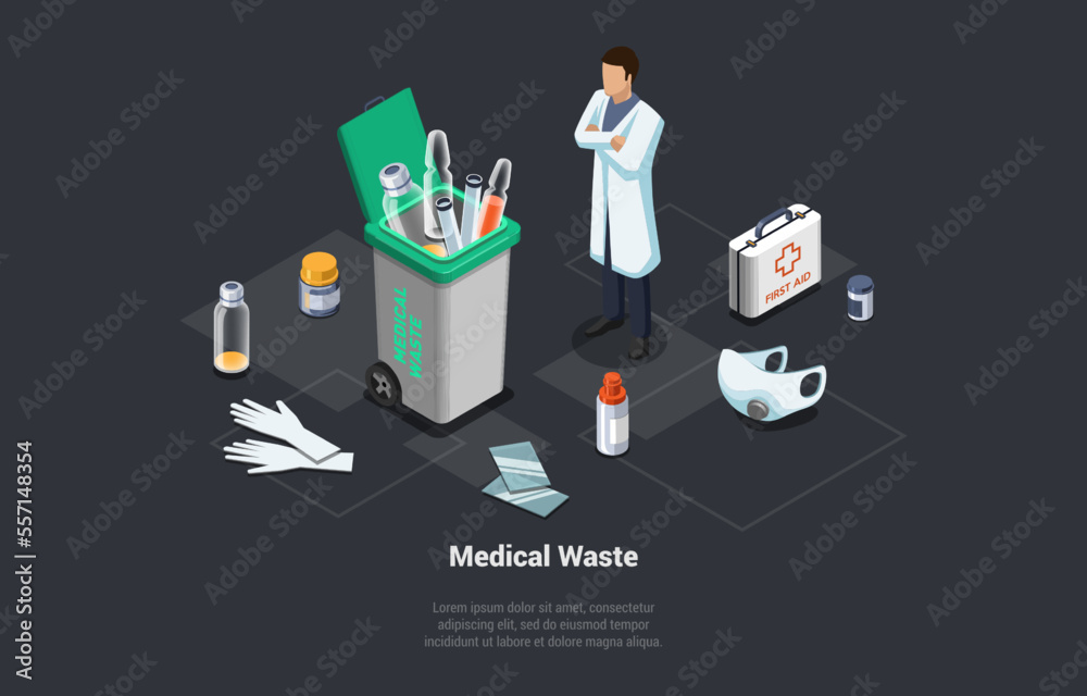 Zero Waste, Reuse, Eco-Friendly, Segregation And Recycling Garbage ...