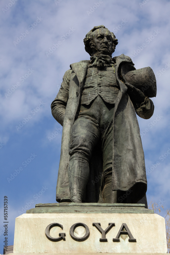 Goya statue at Prado Museum, Madrid, Spain Stock Photo | Adobe Stock