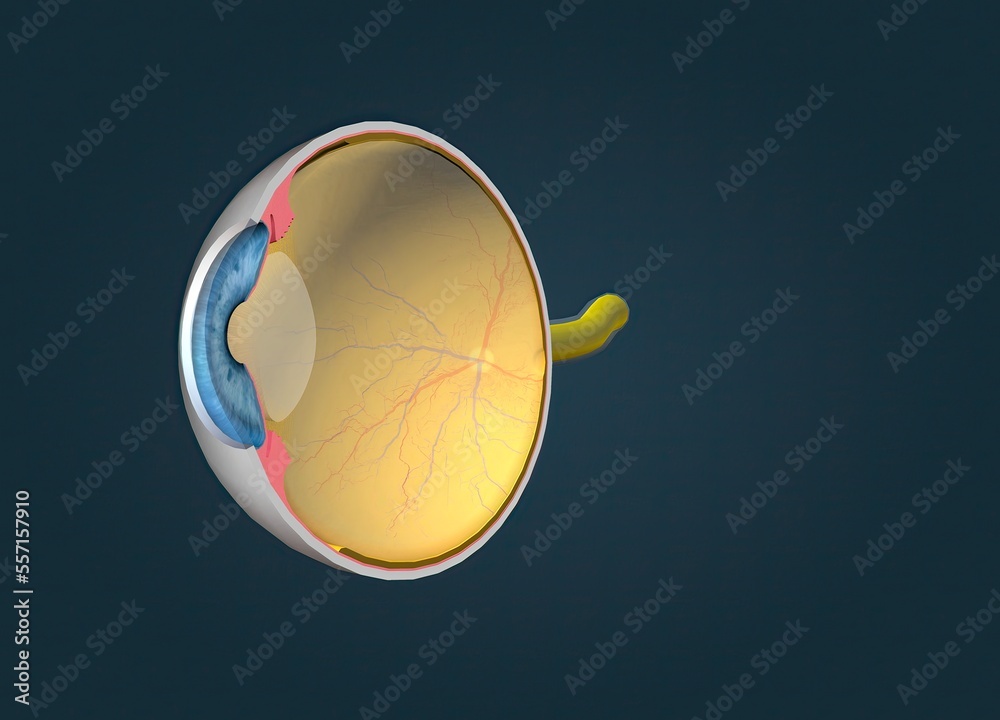 Structure of the Human Eye and anatomy of vision Stock Illustration ...
