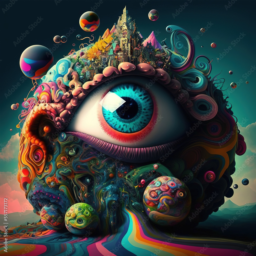 surreal psychedelic landscape of hallucination due to trippy ... surreal psychedelic landscape of hallucination due to trippy ...