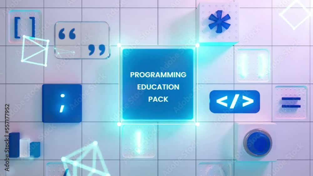 Educational Animation Programming Loop Animation 4k Source Code Scrolling Program Code Hacking
