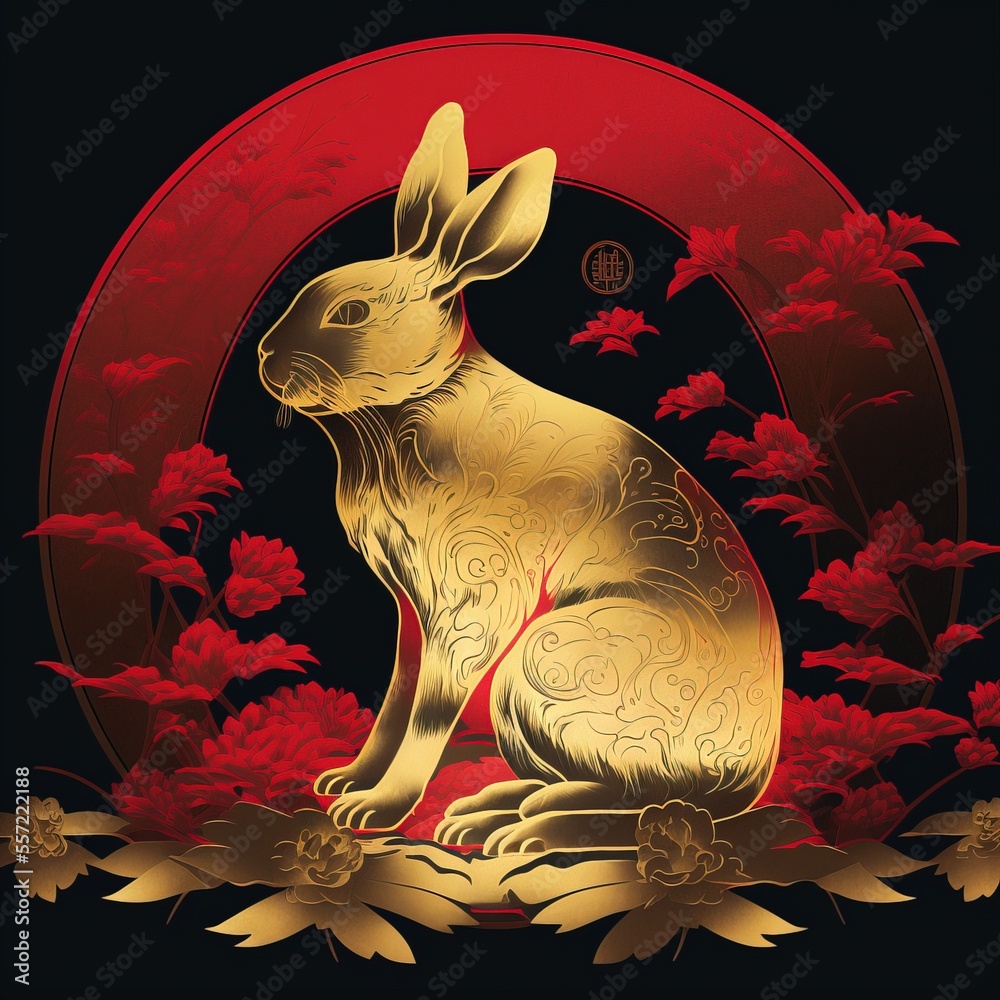 Happy new year of the rabbit. Celebrate this events for 2023 with a ...