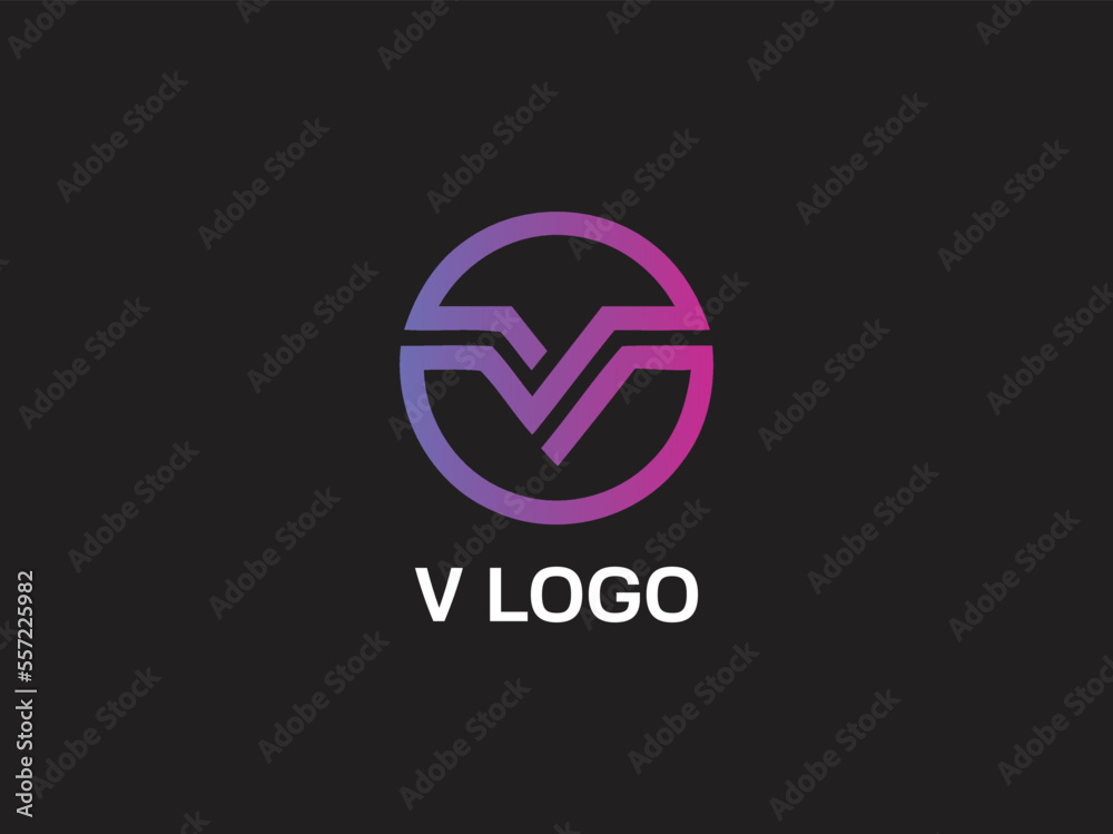 V logo design. Creative business V logo with unique and modern. V logo ...