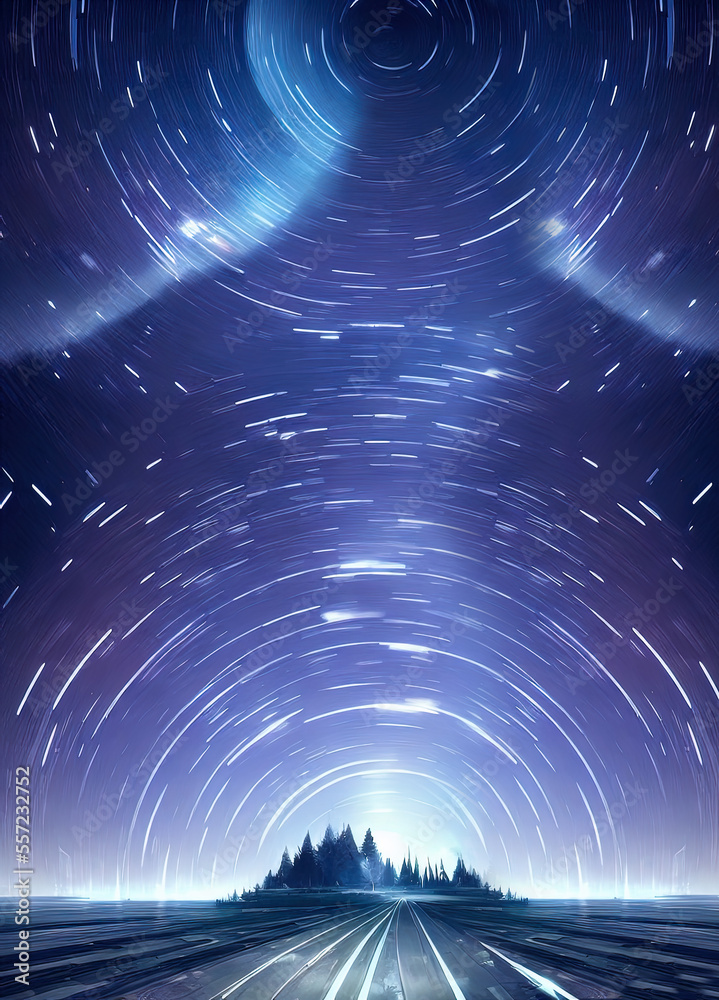 Space background with nebula and stars.3d illustration Stock ...