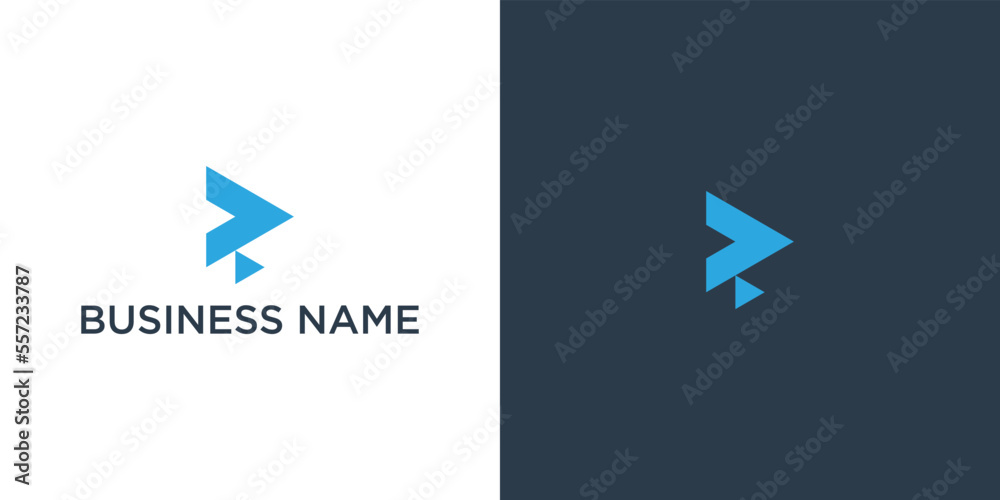 Letter R arrow Logo icon monogram design. Vector graphic design ...