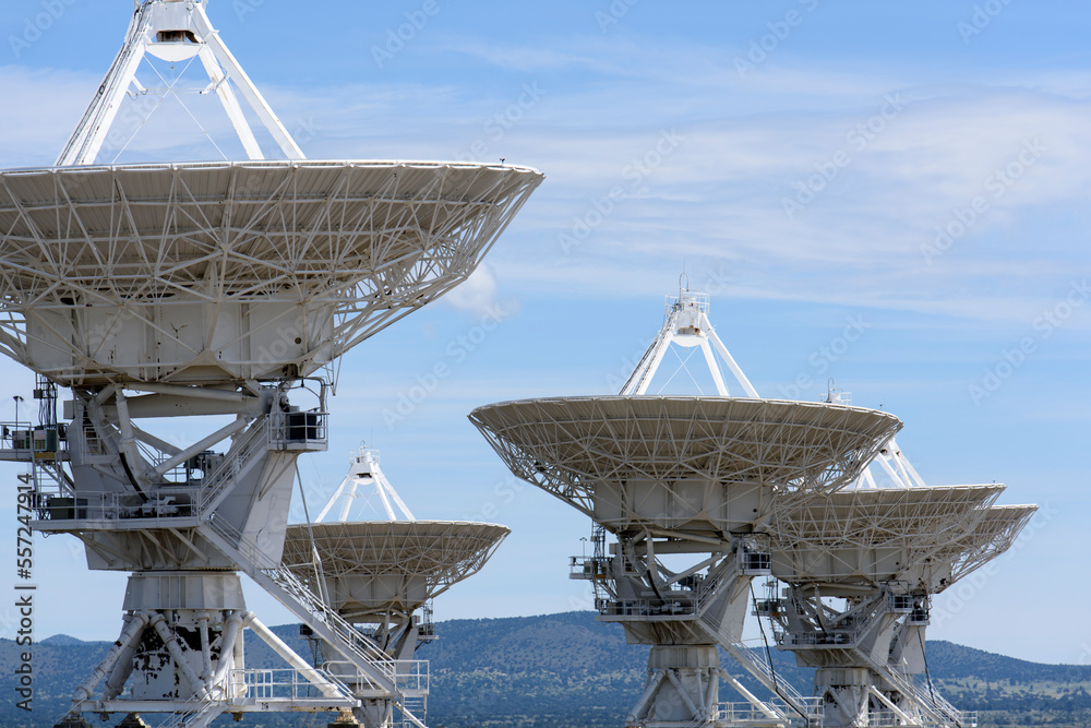 VLA, very large array of antennas Stock Photo | Adobe Stock