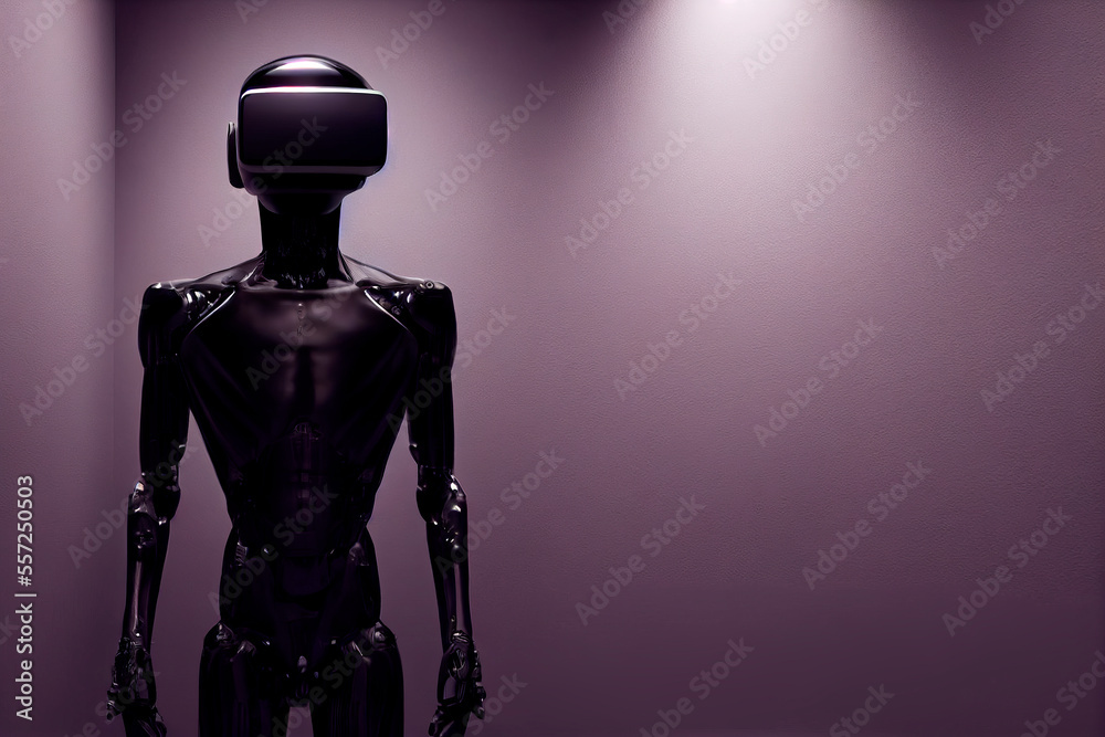 Robots. Futuristic interpretation Future 2025. Illustration for ...