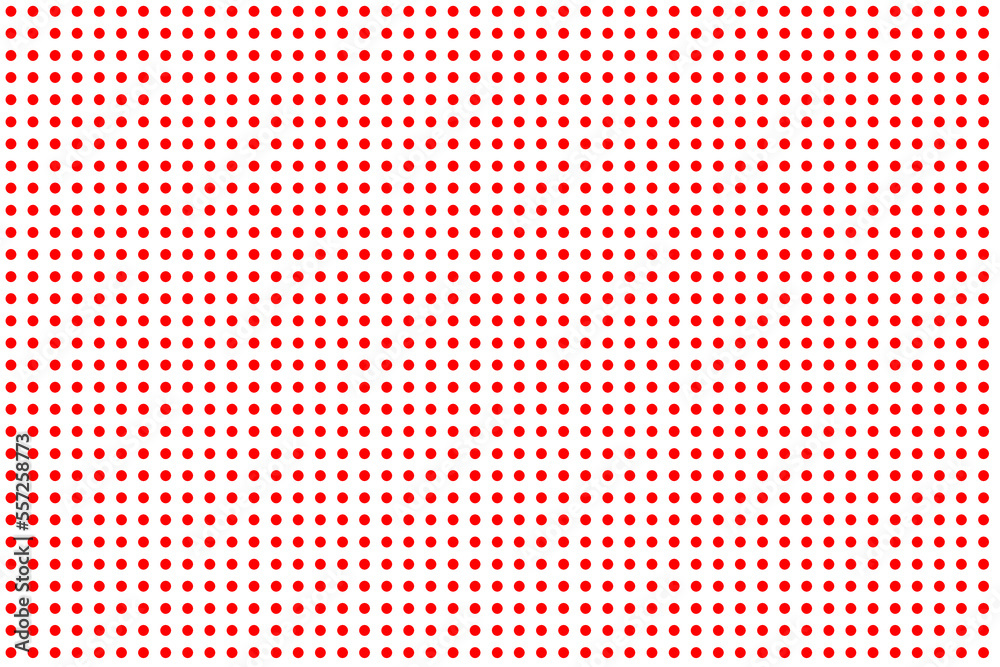 Seamless Large Texture of polka red dot pattern on white abstract ...
