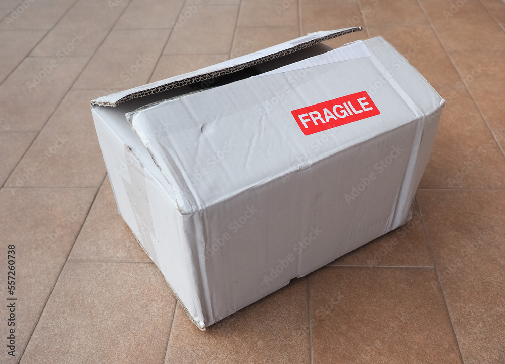 fragile sign label sign Stock Photo | Adobe Stock