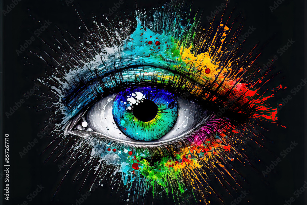 ภาพประกอบสต็อก Auge Das sehende Auge Optikus Retina Iris Ophthalmos ...