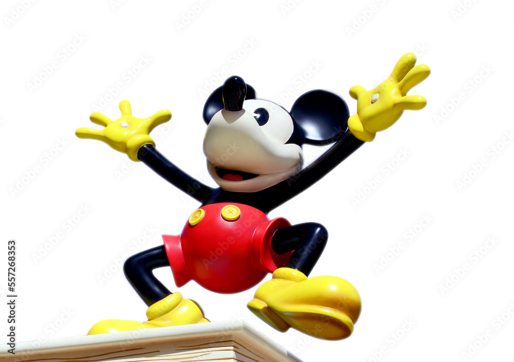 Mickey mouse isolated on a white background Stock Photo | Adobe Stock