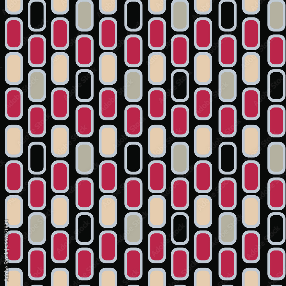Stylish retro pattern in panton color. Seamless texture with a ...