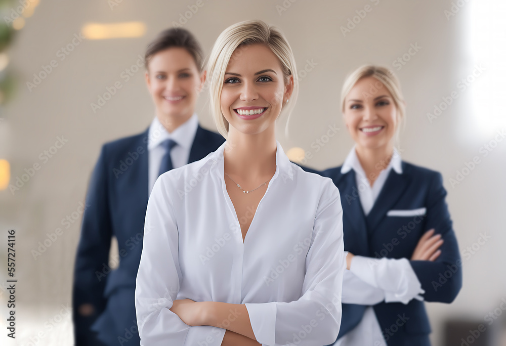 Woman Girl Ceo Blond Business Confident Interior Style Modern Office Portraits