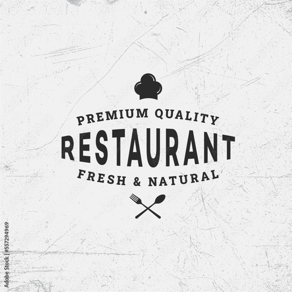 Typography Restaurant Logo